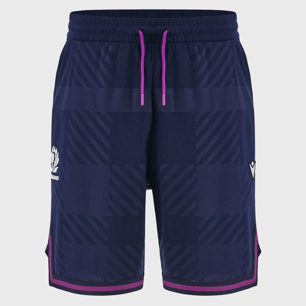 Macron Scotland Rugby Basketball Shorts Navy/Purple 2025/26 ...