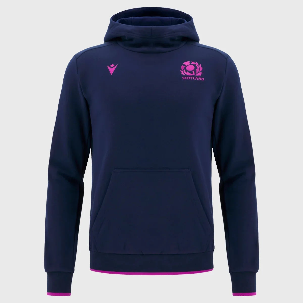 Macron Scotland Rugby Kid's Travel Cotton Hoody Navy/Purple 2025/26 ...