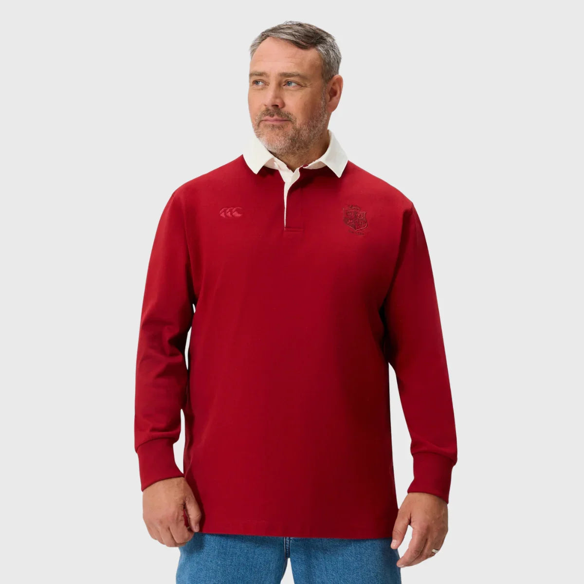 Canterbury British & Irish Lions Classics Long Sleeve Rugby Jersey Red ...
