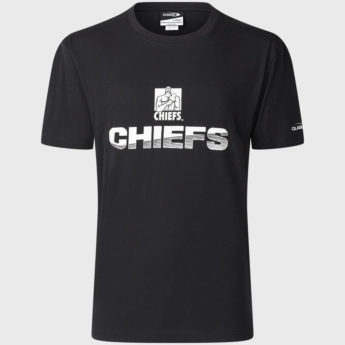 Classic Chiefs Super Rugby Logo Cotton Tee Black – Rugbystuff.com