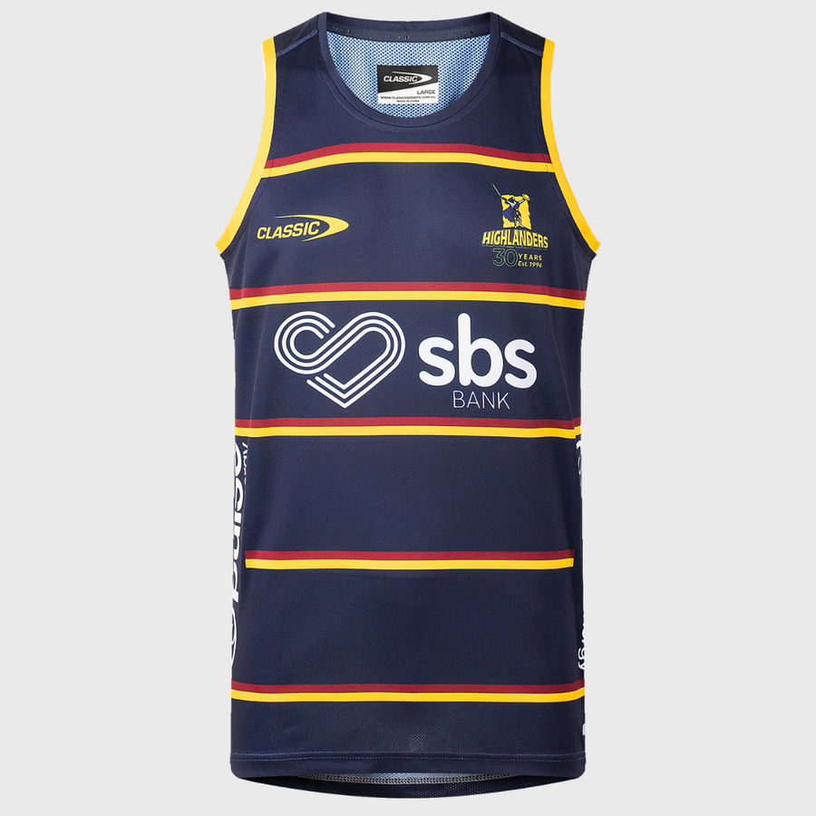 classic highlanders super rugby training singlet navy 2026 £ 34 . 99