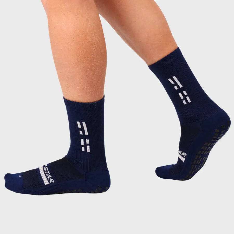 Grip Star Crew Rugby Grip Socks Navy – Rugbystuff.com