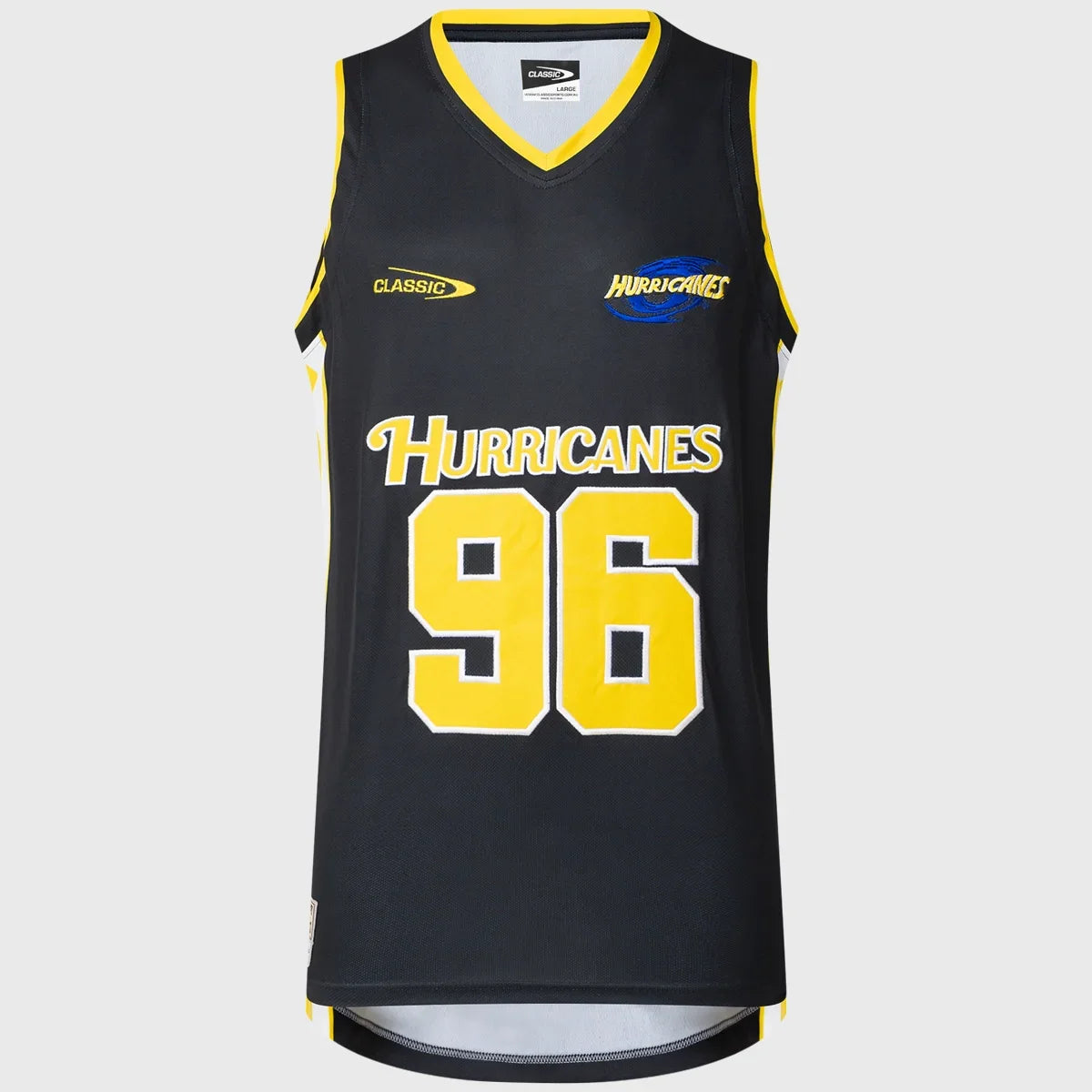 Classic Hurricanes Super Rugby Basketball Jersey Black 2025 ...