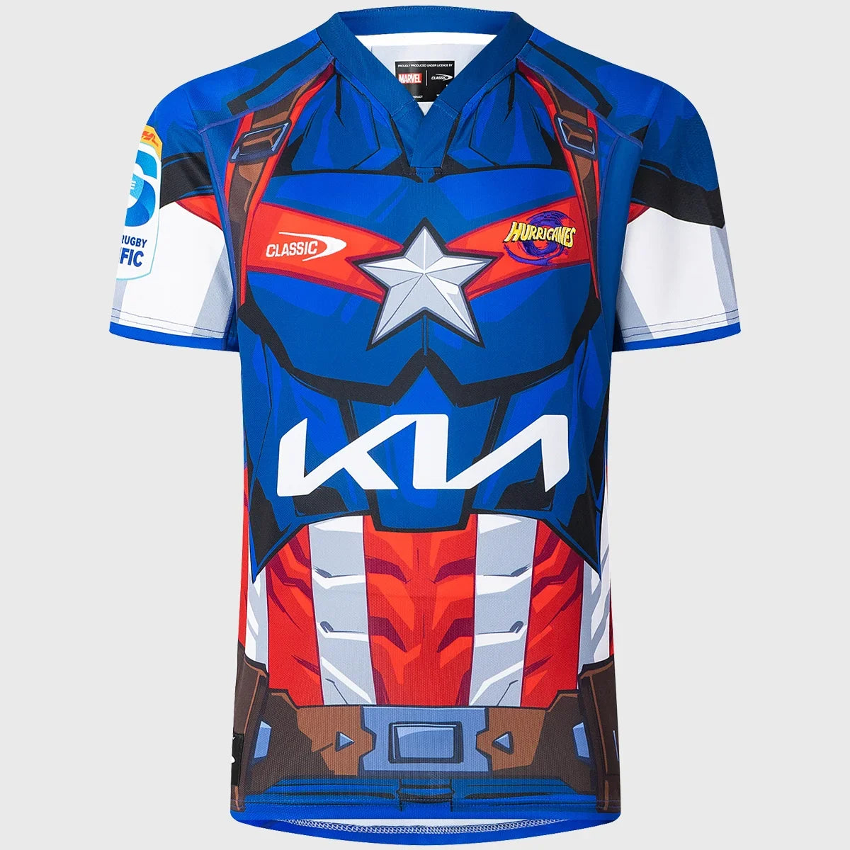 Classic Hurricanes Captain America Men's Replica Rugby Shirt ...