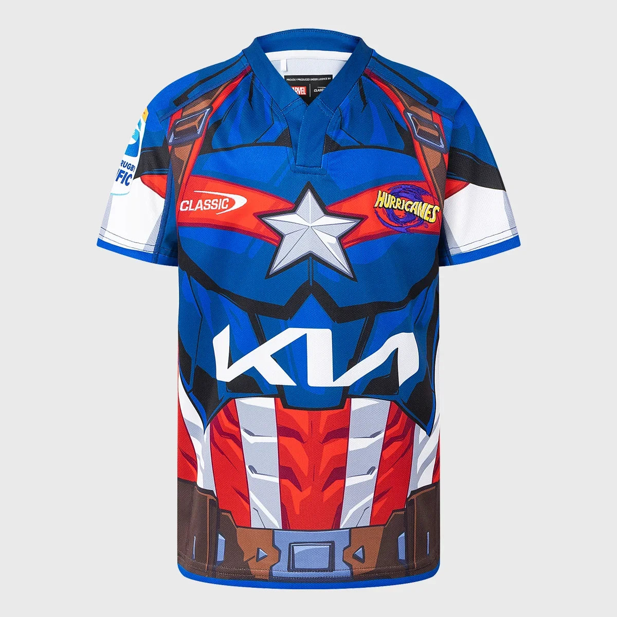Classic Hurricanes Captain America Kid's Replica Rugby Shirt ...