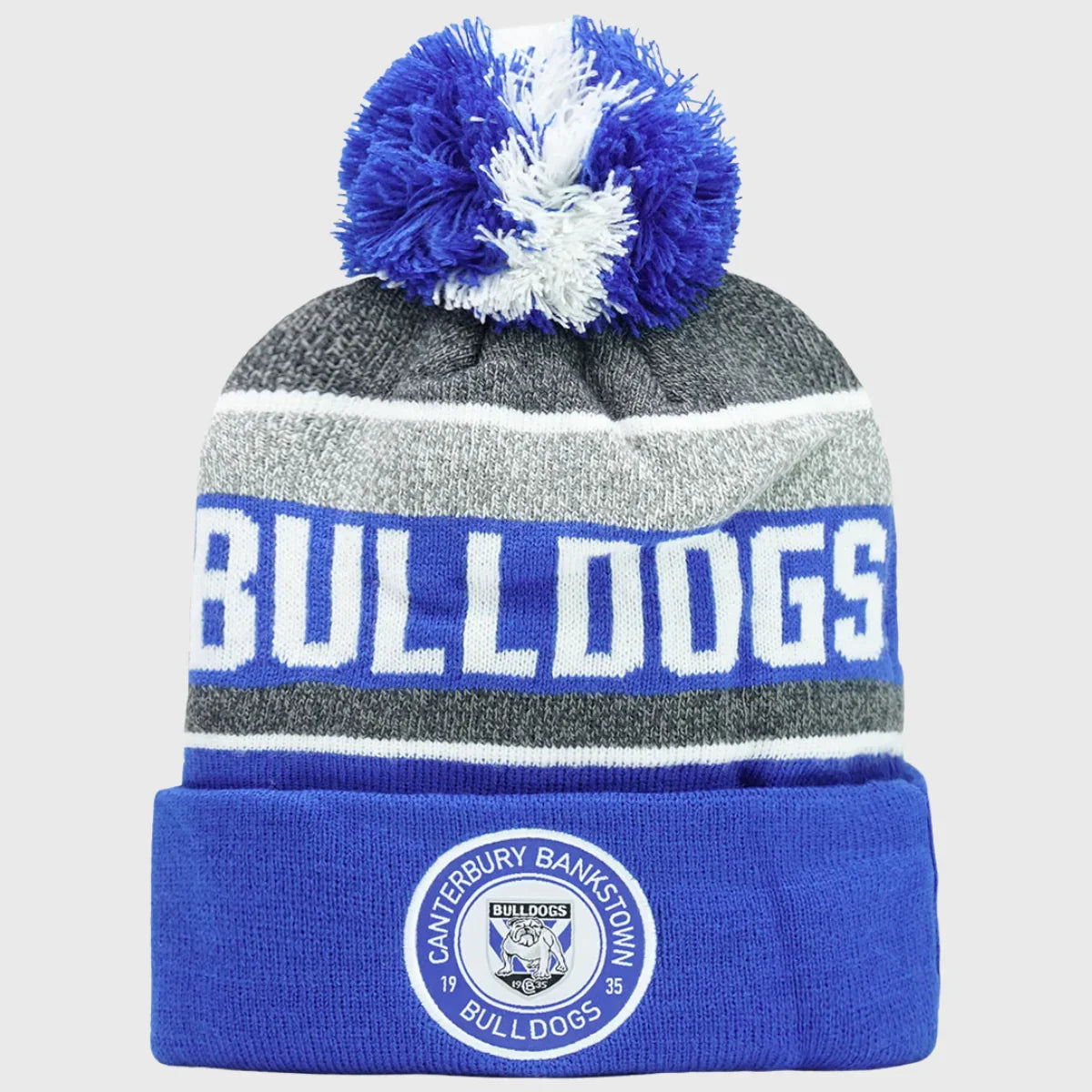 NRL Canterbury Bulldogs Tundra Bobble Beanie Hat – Rugbystuff.com