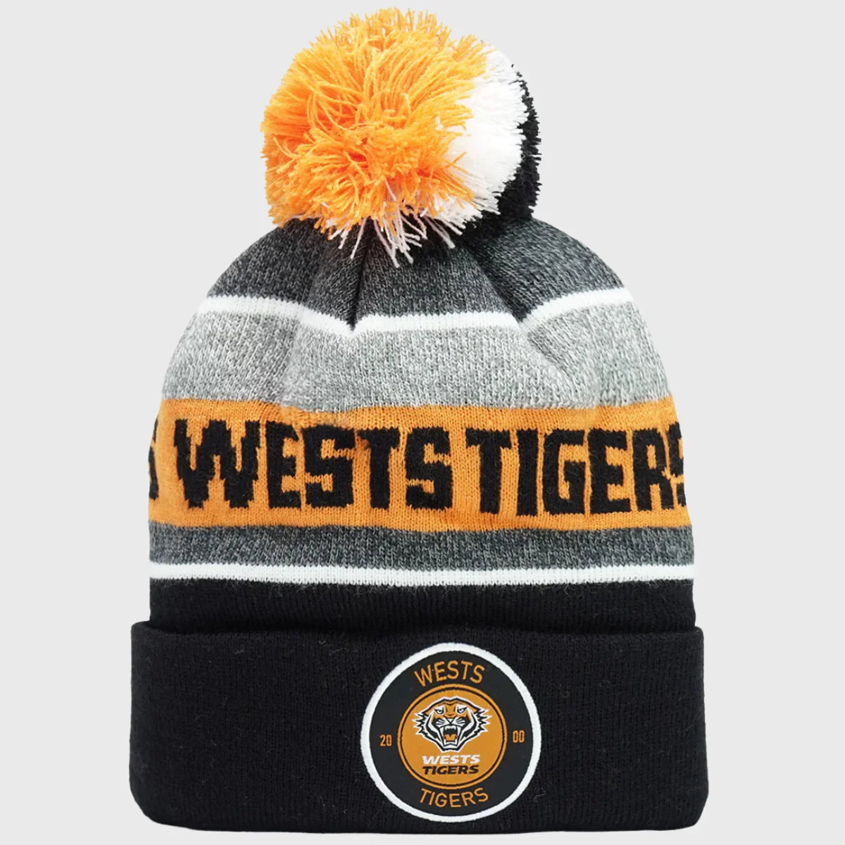 NRL Wests Tigers Tundra Bobble Beanie Hat – Rugbystuff.com